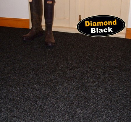 Diamond Black Carpet Tile | Hard Wearing Pile Structure