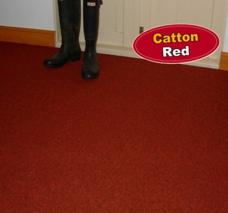 Catton Red Carpet Tile a Vibrant Red to Brighten Spaces