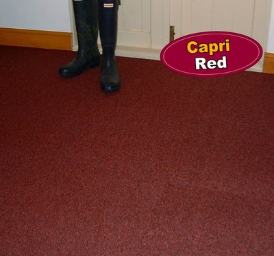 Capri Red Carpet Tile a Warm Colour for Interior Floors